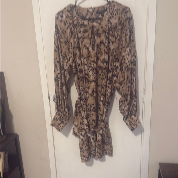 Banana Republic | Dresses | Banana Republic Leopard Print Midi Dress ...
